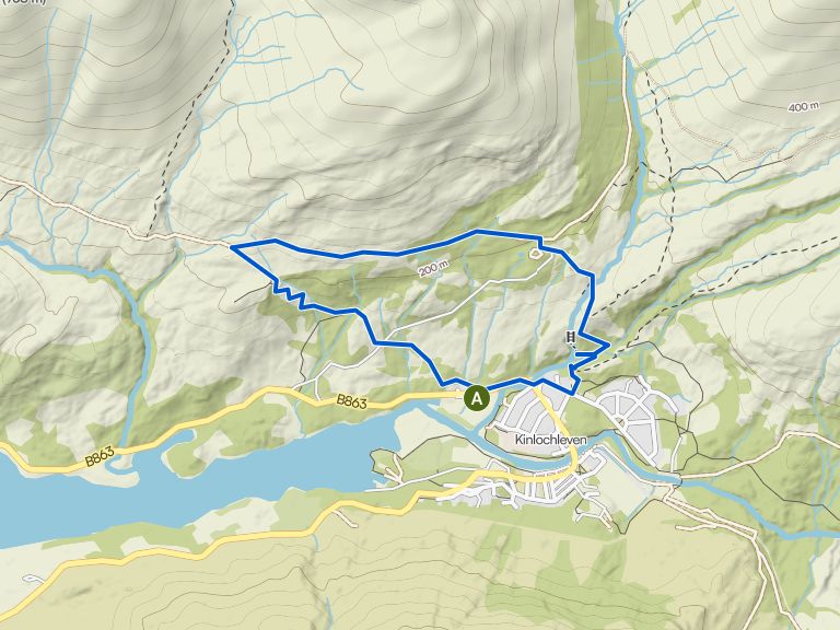 A circuit of the Grey Mare's Tail Waterfall — Kinlochleven | Wanderung ...